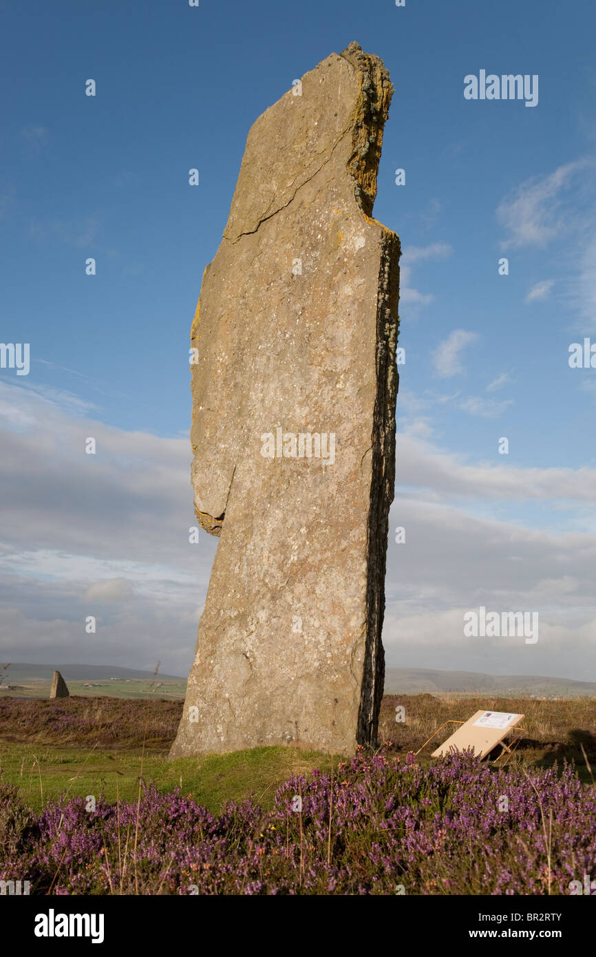 Individual Stone at the Ring of Brodgar in the Orkney Islands, Scotland ...