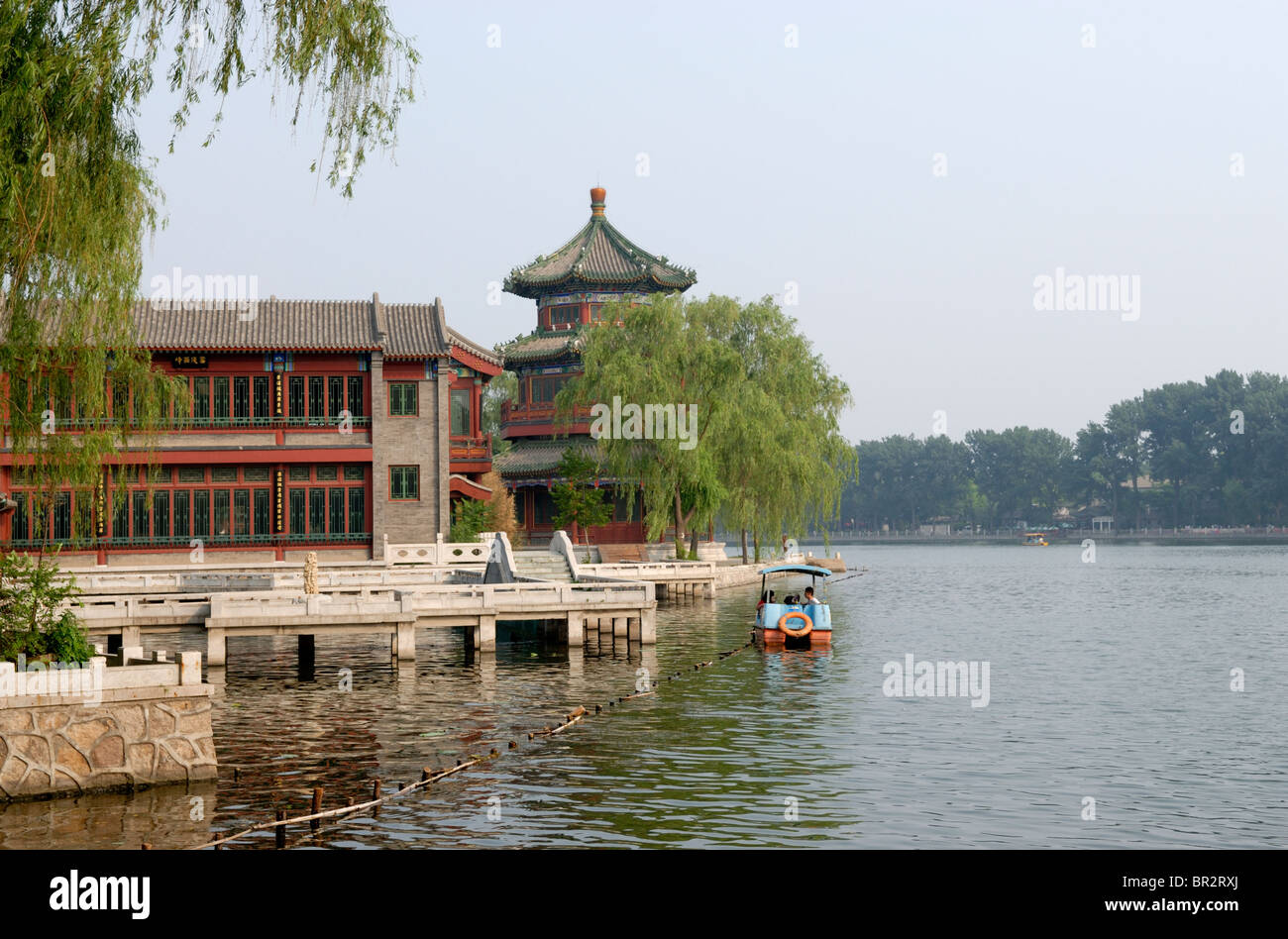 IDYLLIC LAKE SCENE IN BEIJING Stock Photo - Alamy