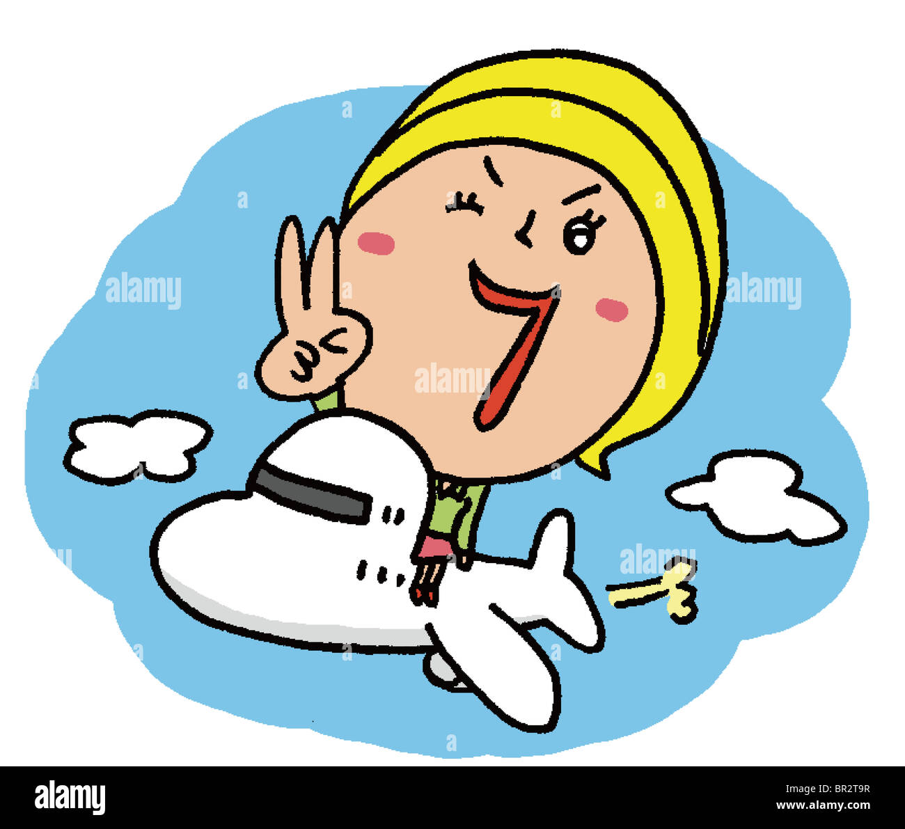 Winking cartoon hi-res stock photography and images - Alamy