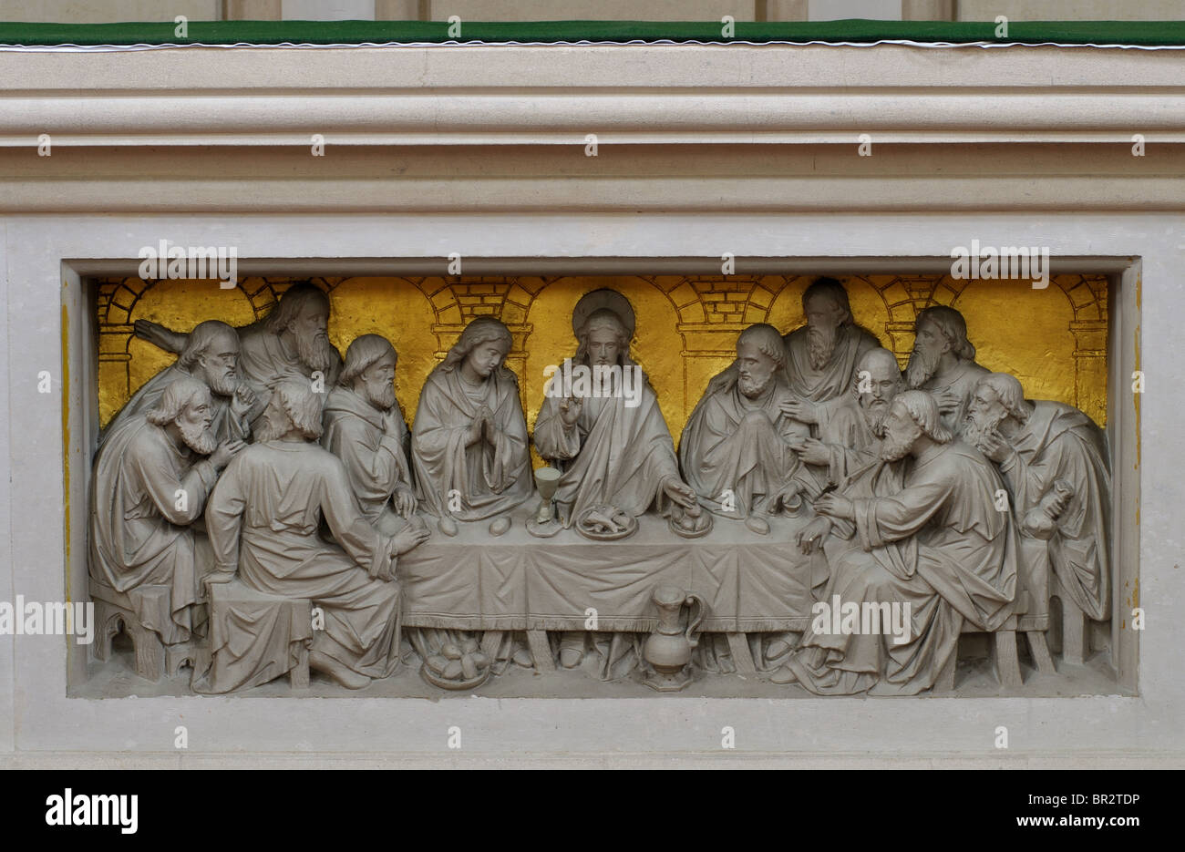 Last Supper on altar of St. Mary Immaculate Roman Catholic Church ...