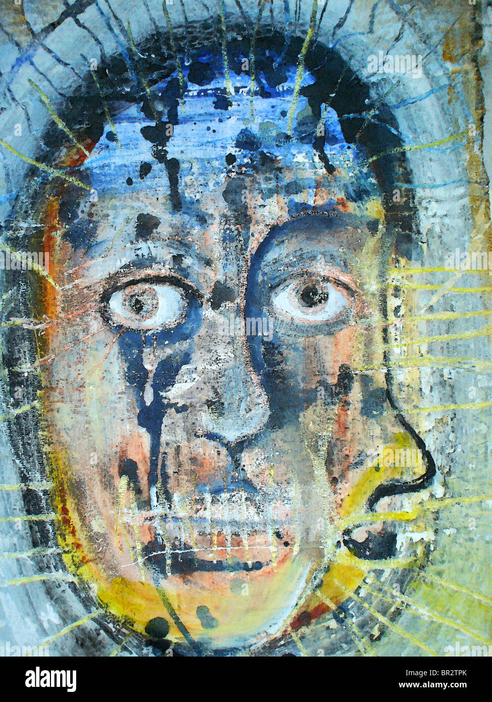 A two faced man Stock Photo - Alamy