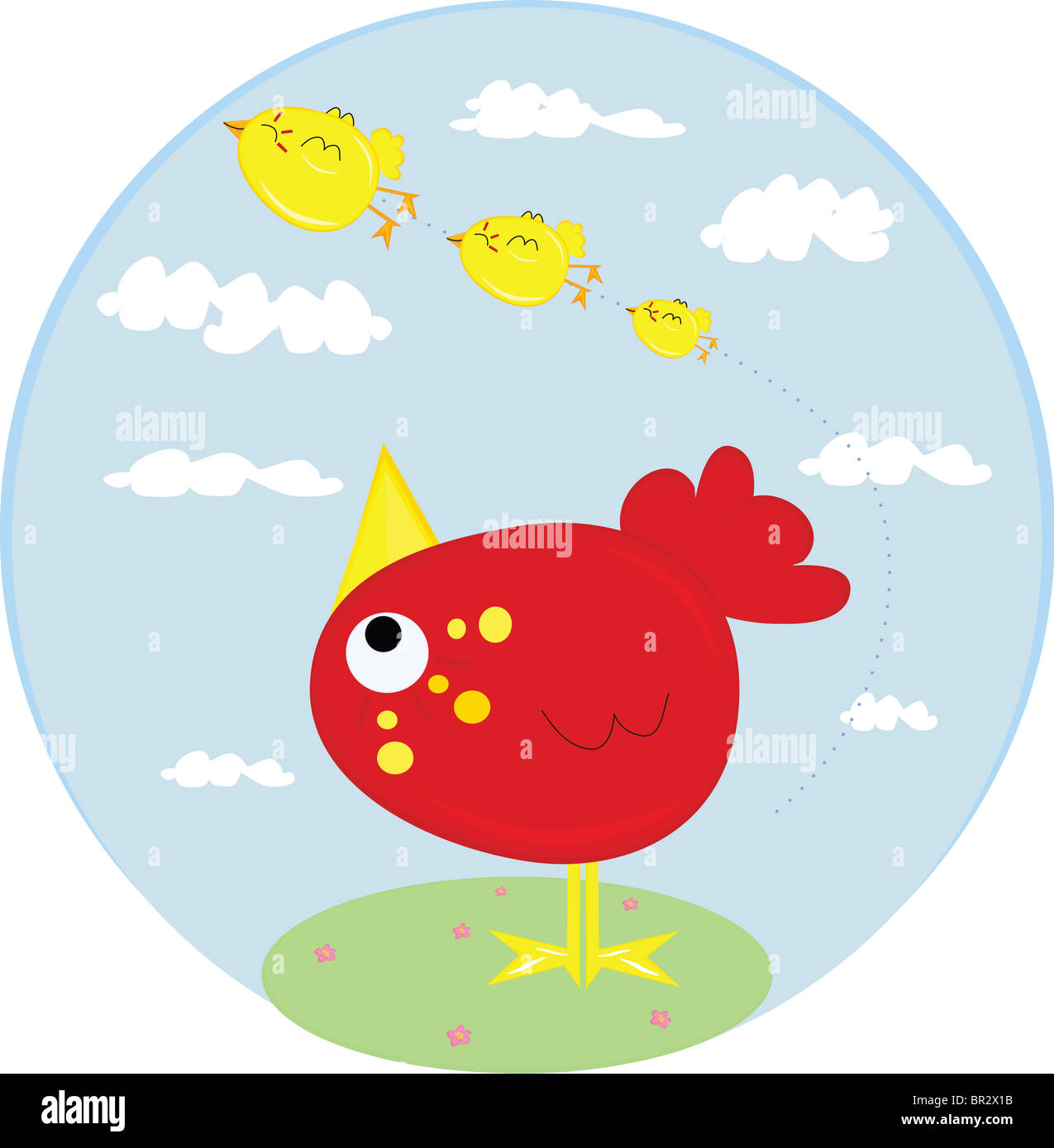 4 birds flying hi-res stock photography and images - Alamy