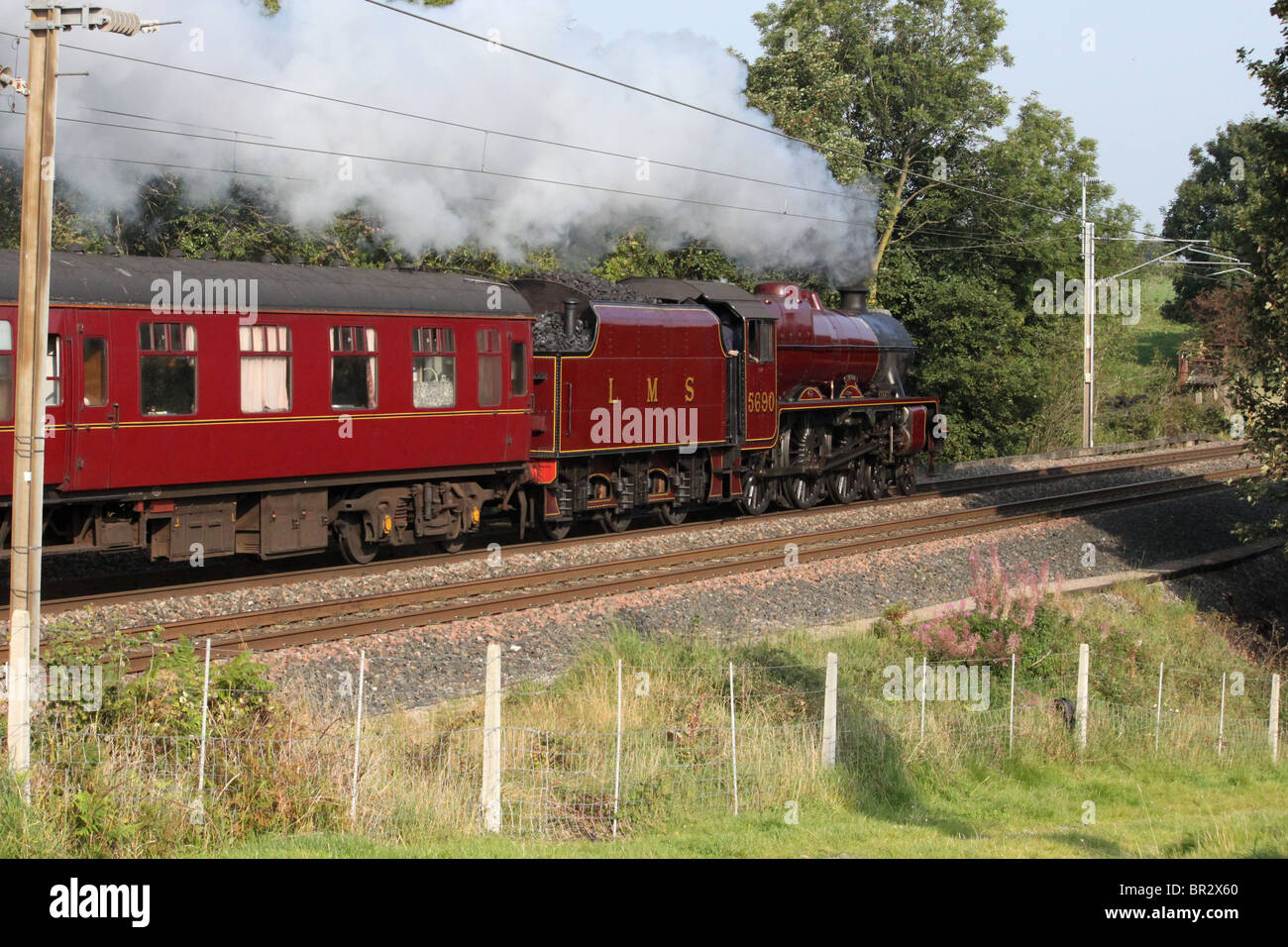 Leander at Bay Horse on the West Coast Mainline with the West ...