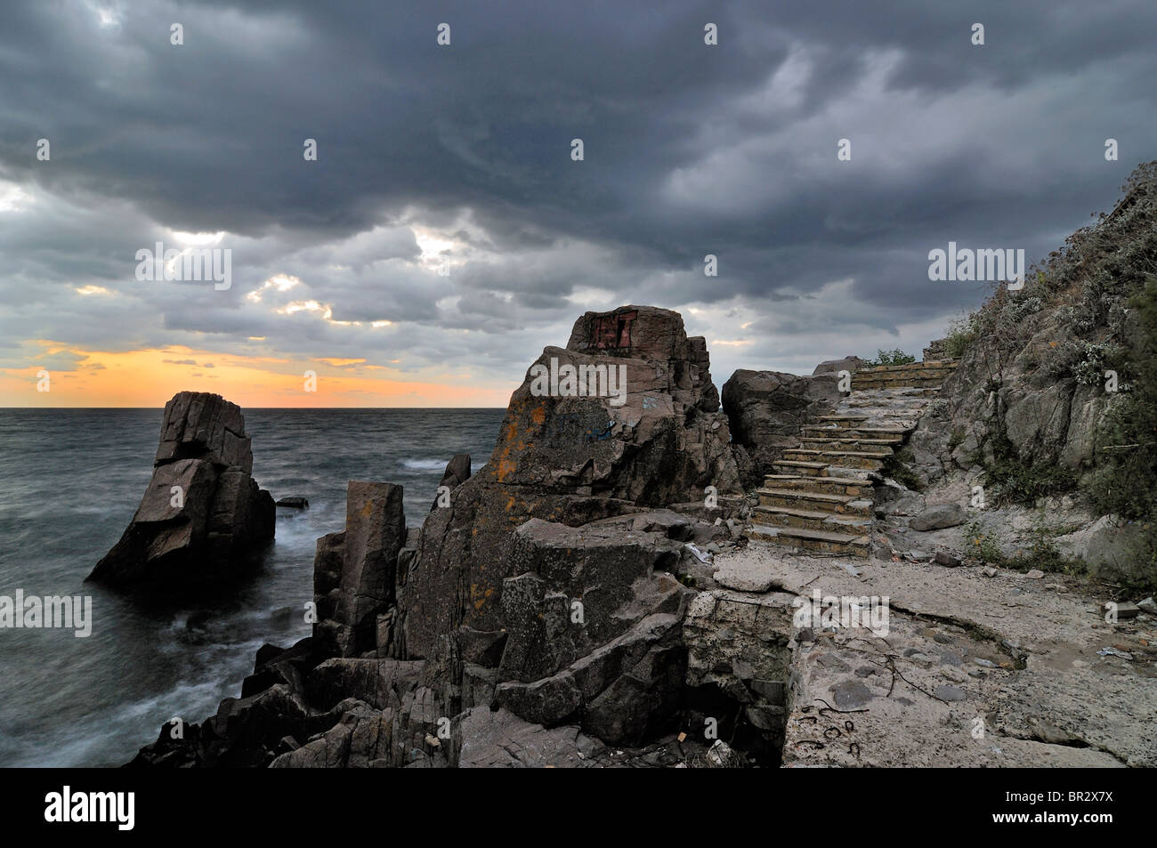 rocks in the Black Sea coast Stock Photo - Alamy