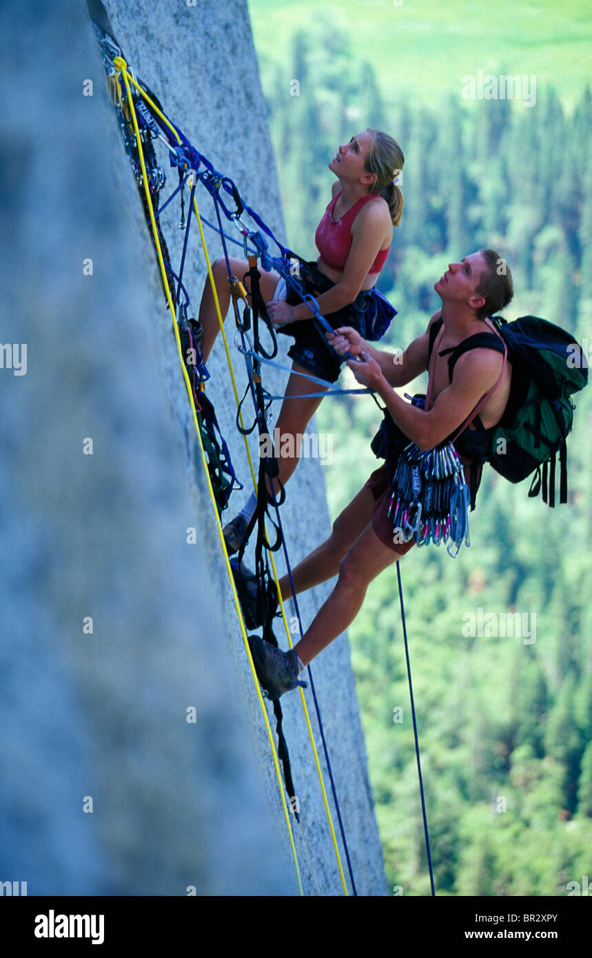 High Angle Perspective Woman Climbing High Resolution Stock Photography ...