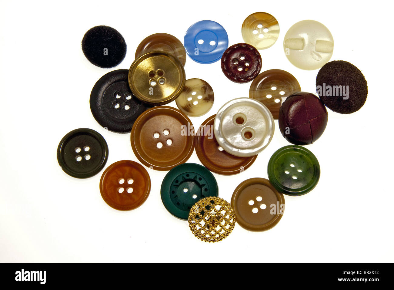 Various white buttons hi-res stock photography and images - Alamy
