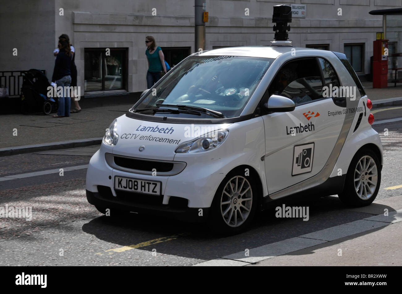 Lambeth CCTV enforcement surveillance car Stock Photo - Alamy