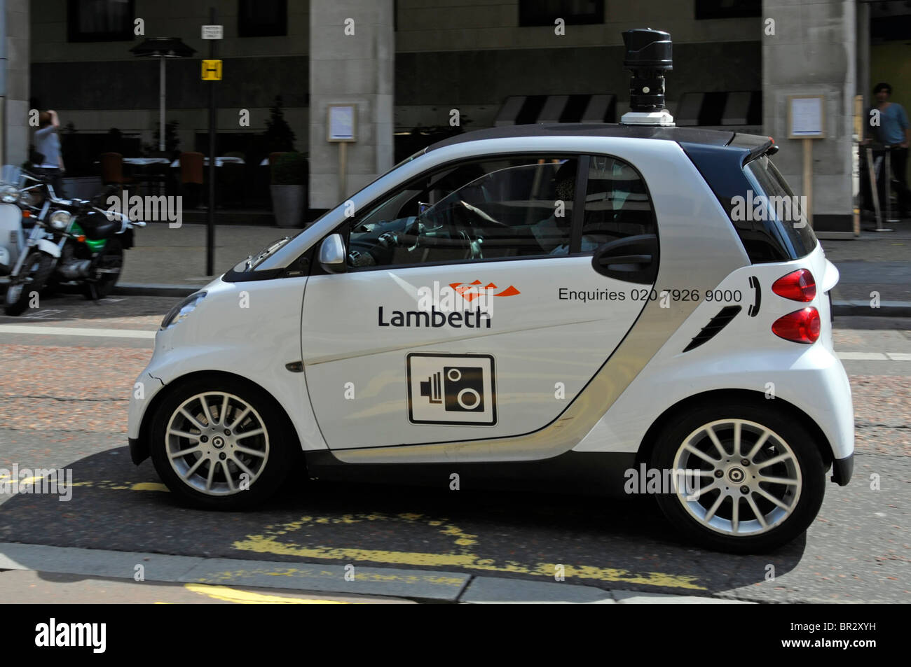 Lambeth CCTV enforcement surveillance car Stock Photo - Alamy