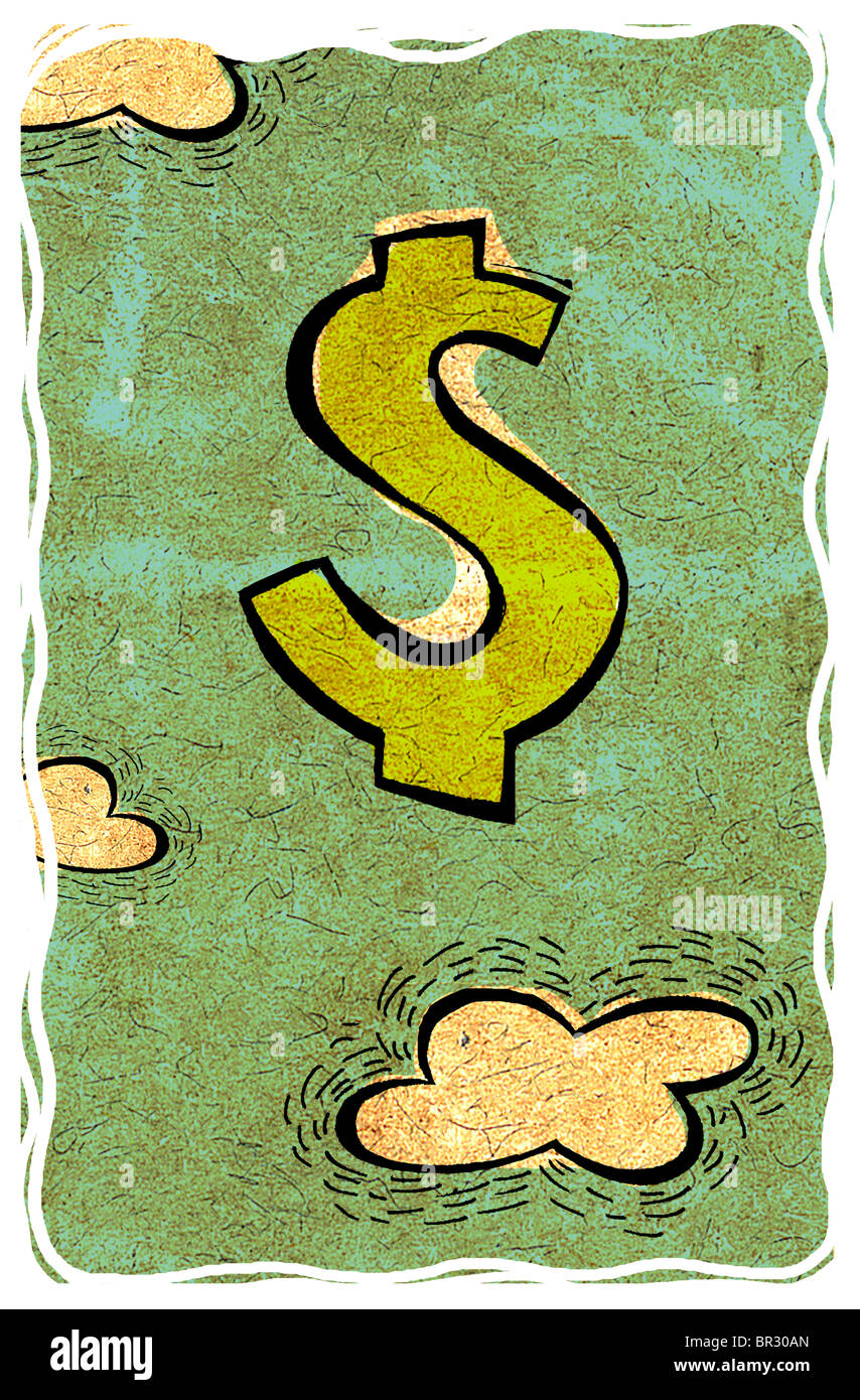 A dollar symbol in the sky Stock Photo - Alamy