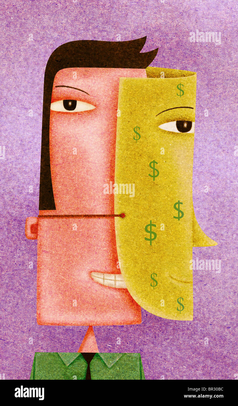 Money greed painting hi-res stock photography and images - Alamy