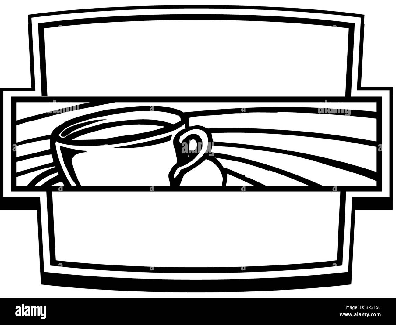 Cafe Logos Black and White Stock Photos & Images - Alamy