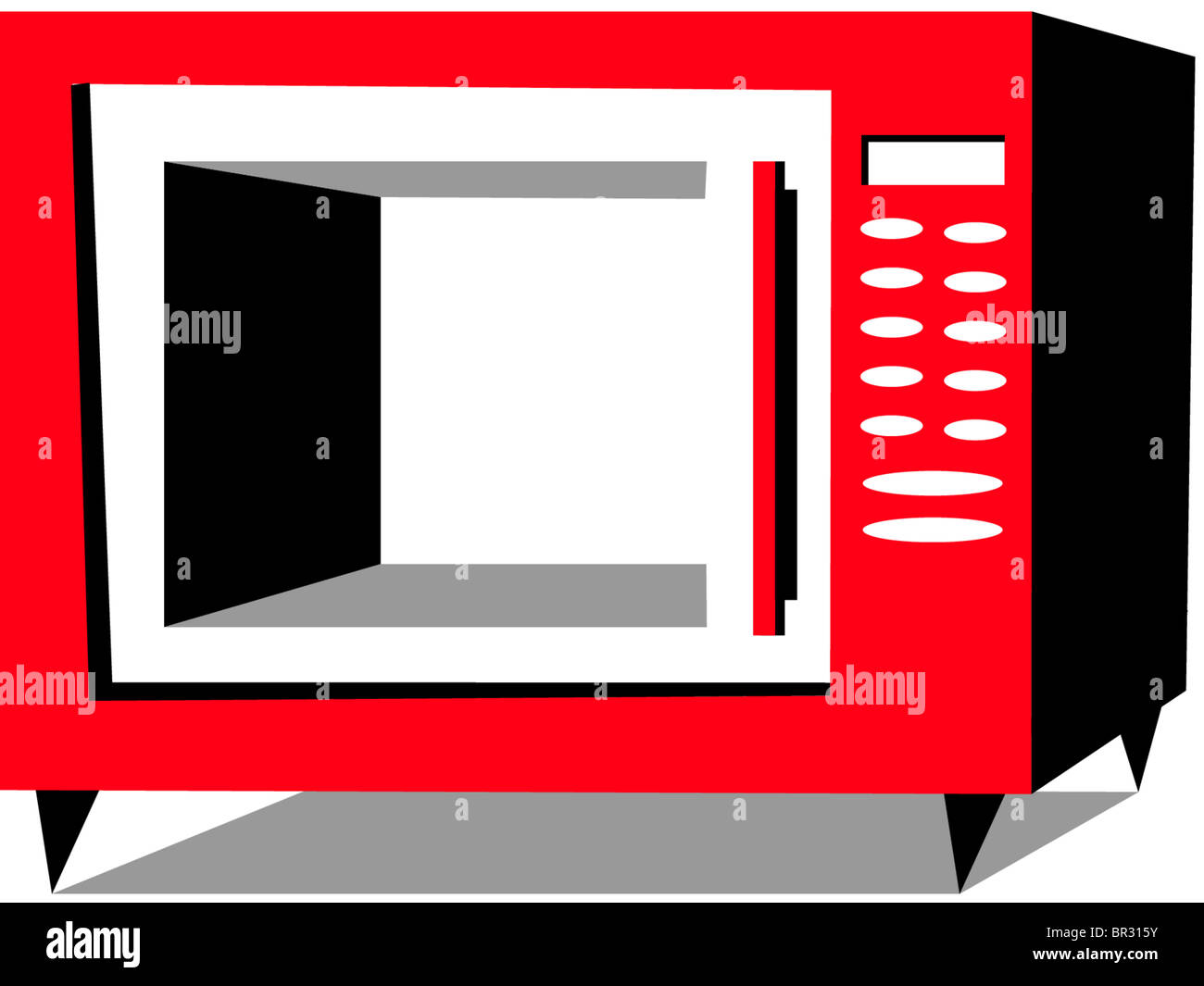Cartoon Microwave High Resolution Stock Photography and Images - Alamy
