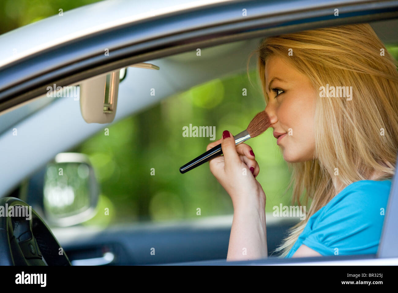 Putting On Makeup While Driving