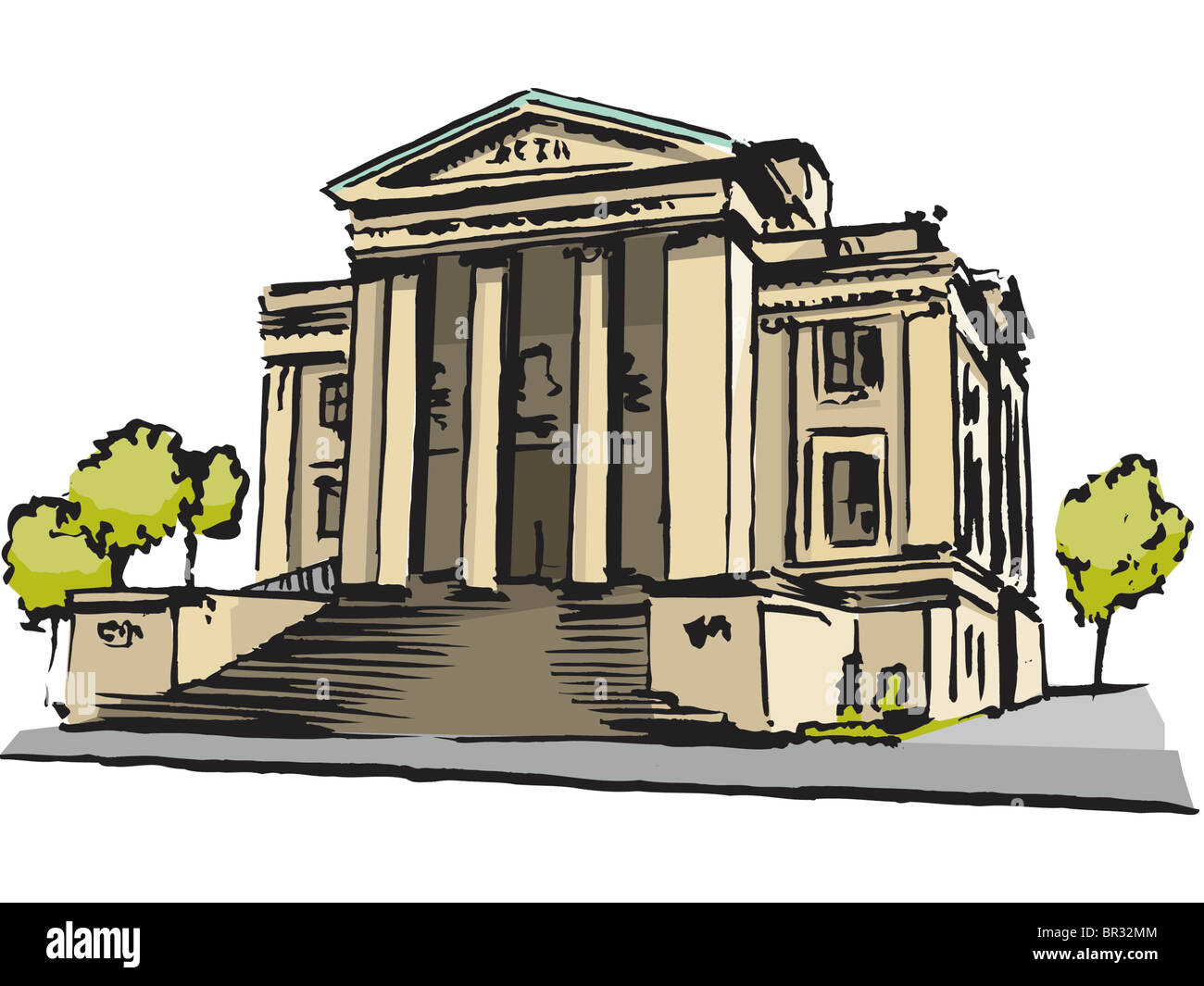 Bank trees Cut Out Stock Images & Pictures - Alamy