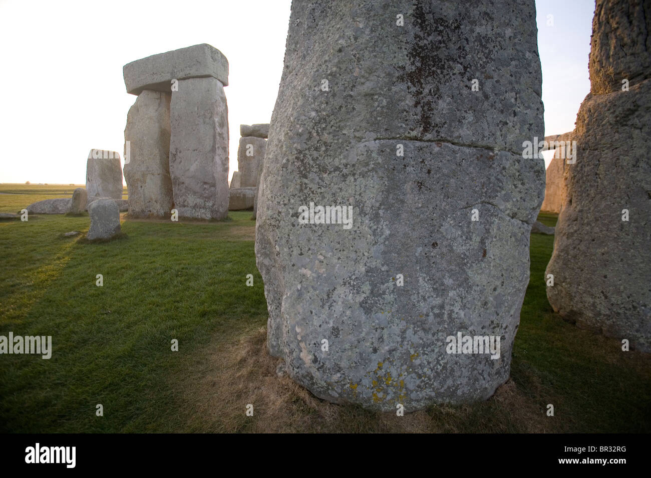 Large stone blocks set atop a grassy field Stock Photo - Alamy