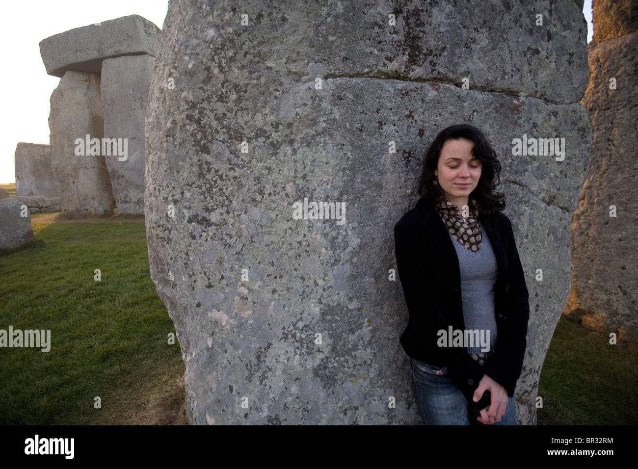 Stonehenge person hi-res stock photography and images - Alamy