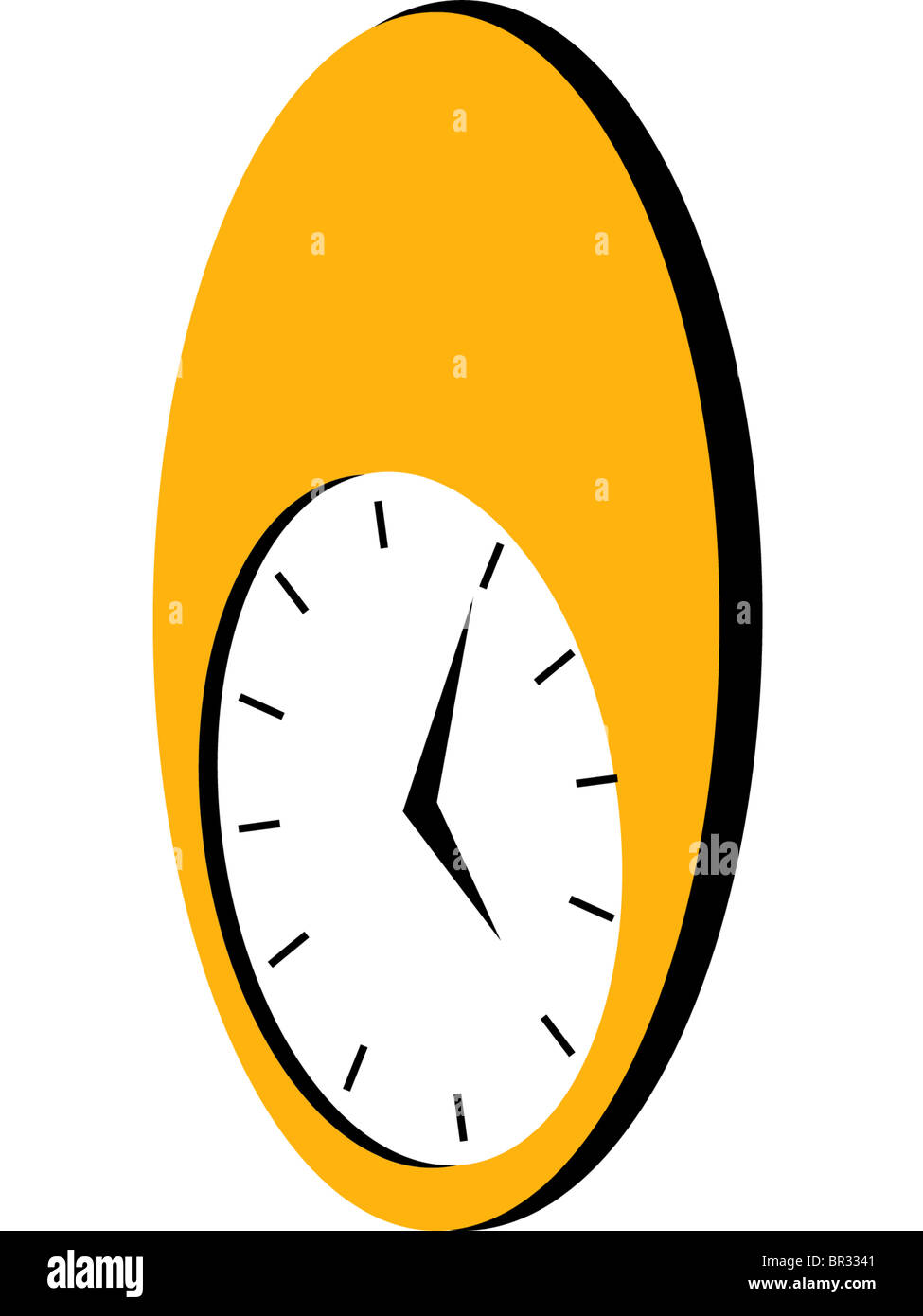Oval clock hi-res stock photography and images - Alamy