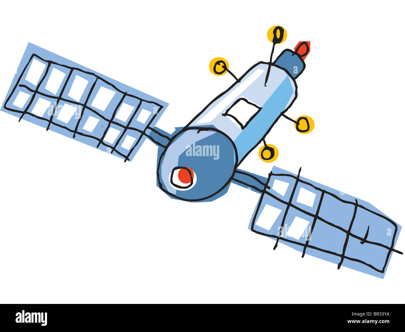 Cartoon Satellites Cut Out Stock Images & Pictures - Alamy