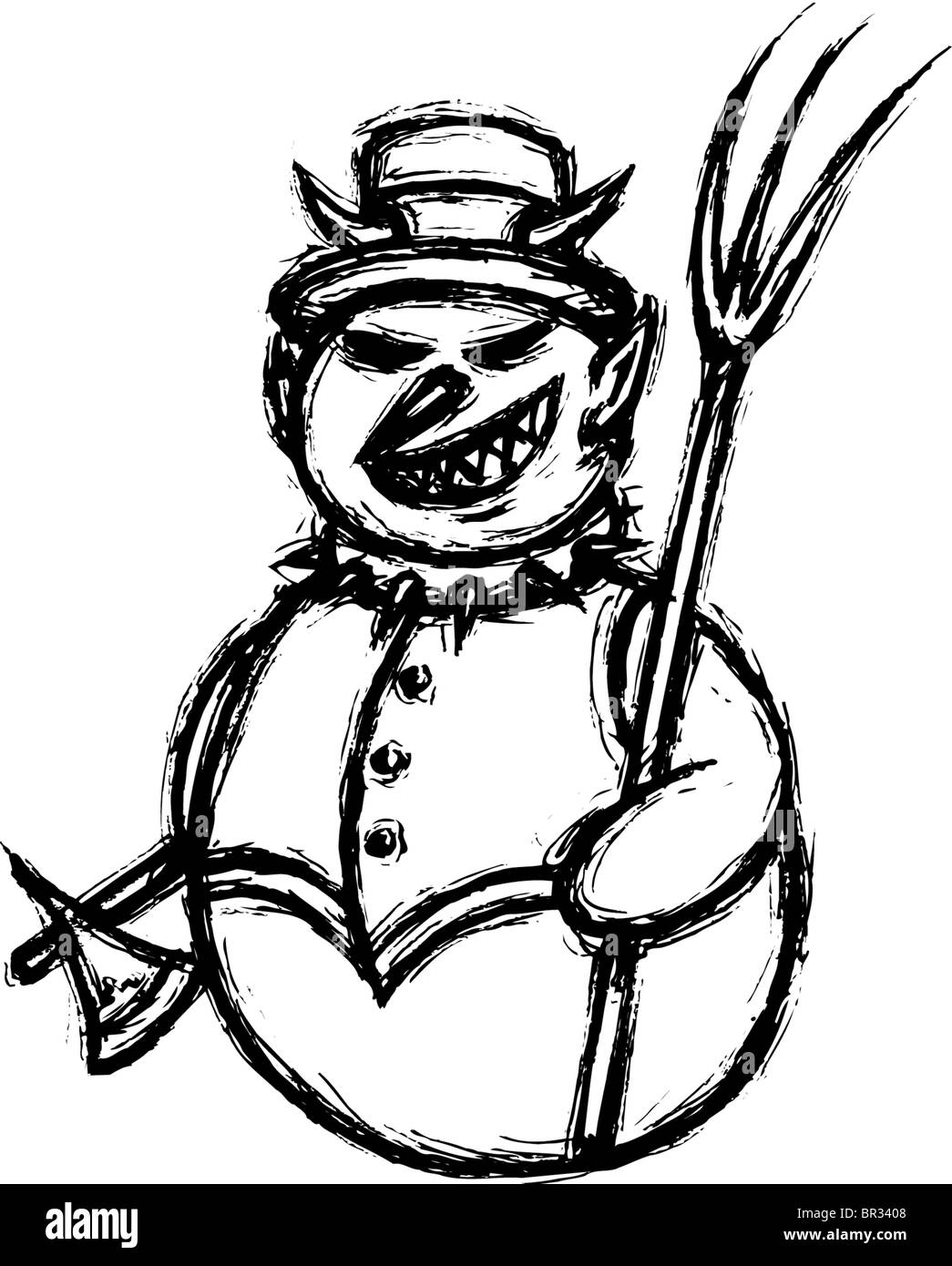 Devil black and white hi-res stock photography and images - Alamy