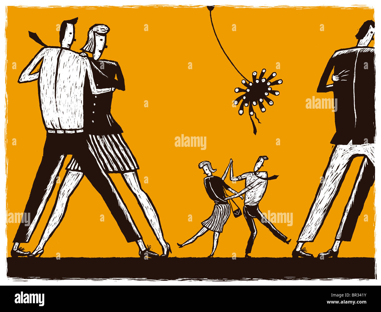 Socialising Cartoon High Resolution Stock Photography and Images - Alamy