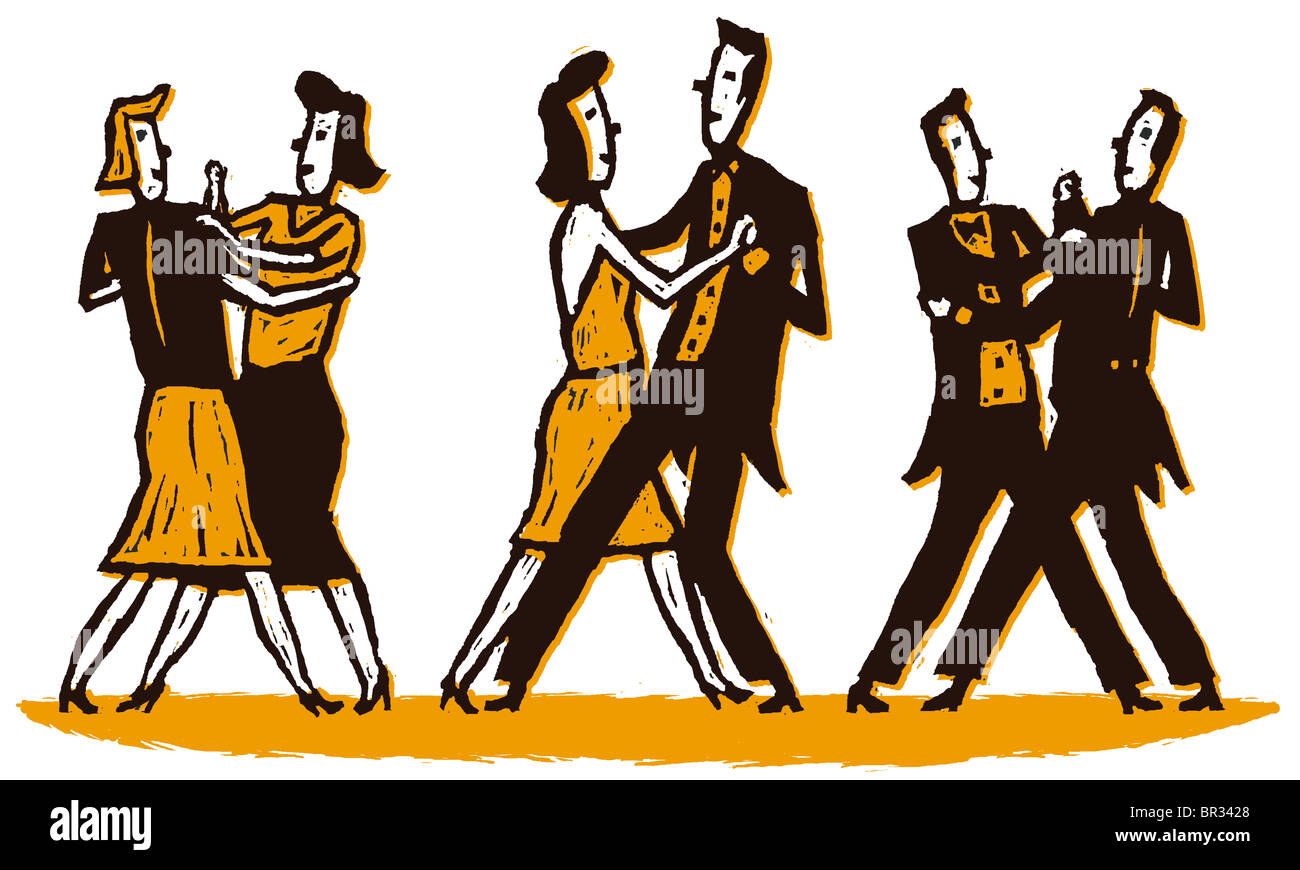 People Slow Dancing Clipart