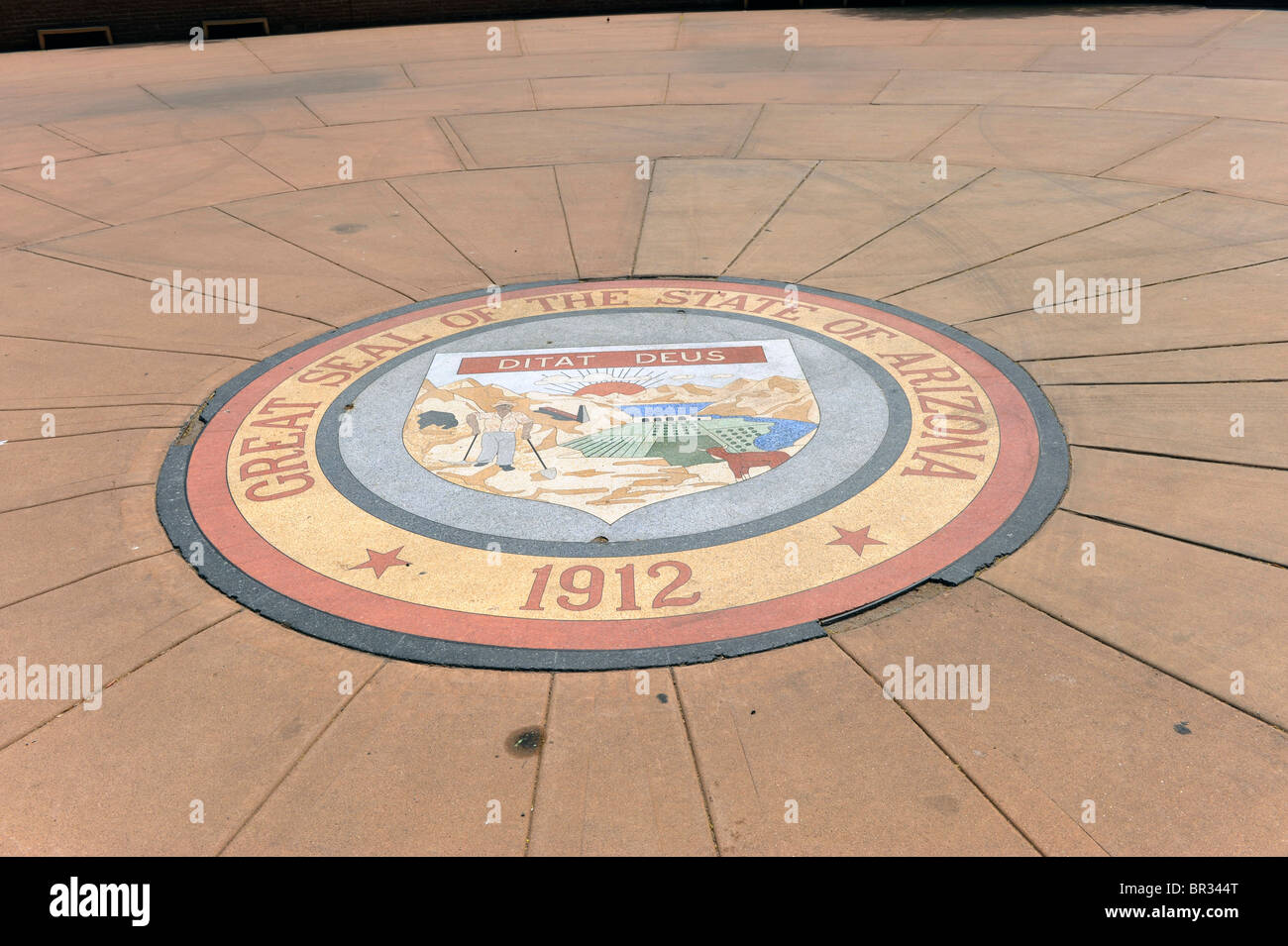 Great Seal of the State of Arizona Phoenix Stock Photo - Alamy