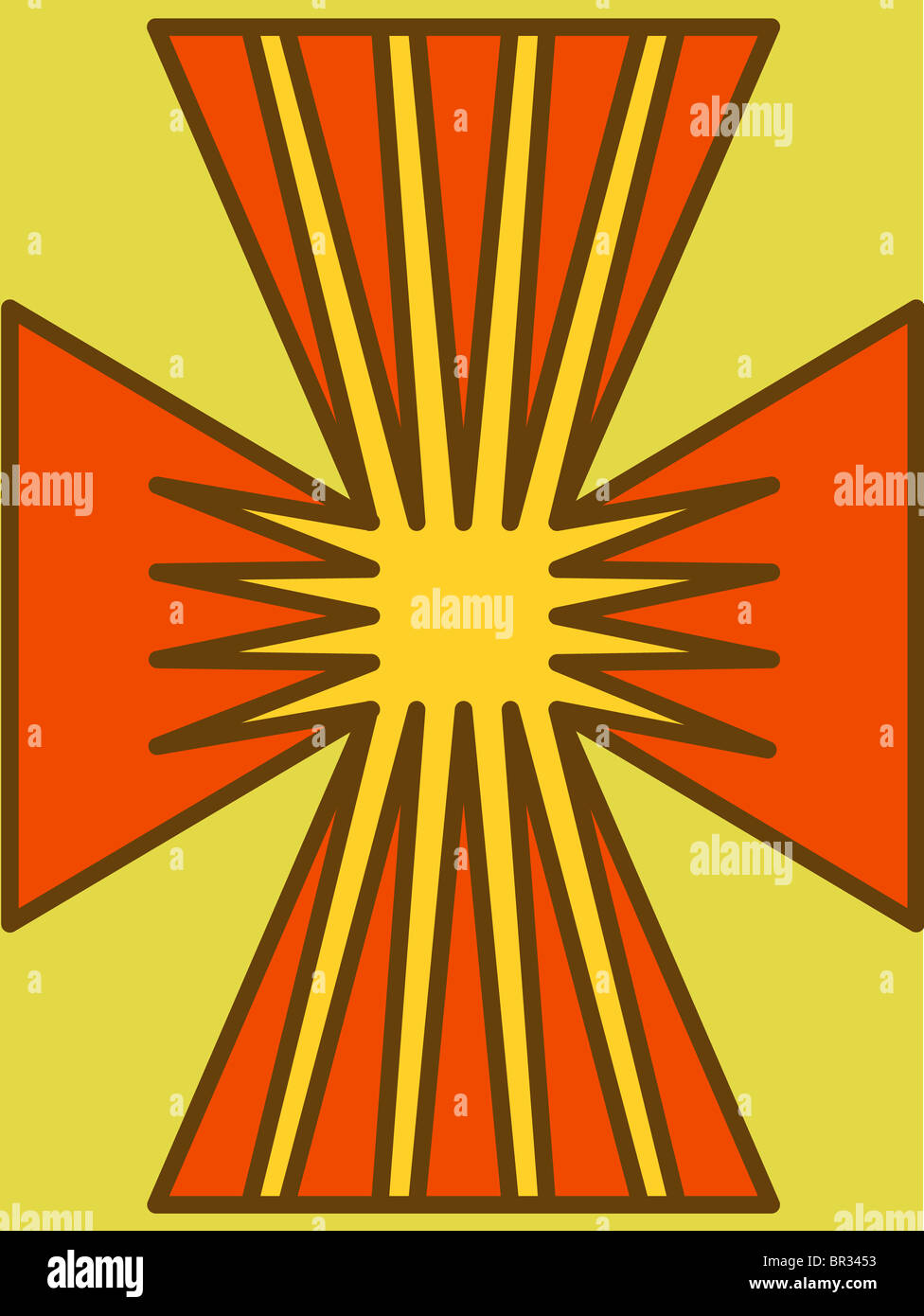 Retro yellow patterns hi-res stock photography and images - Alamy