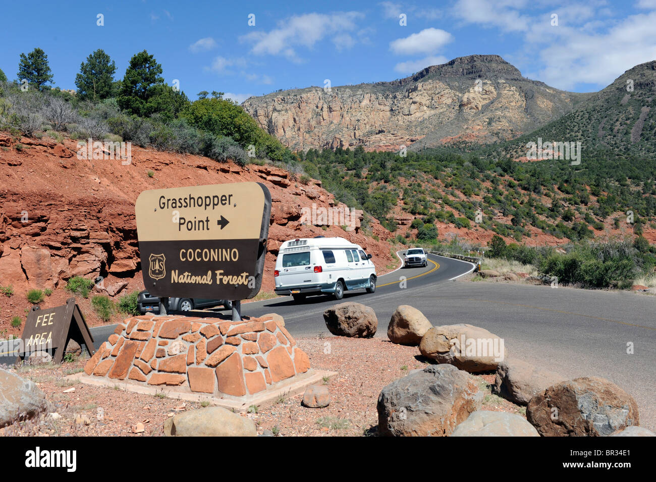 Grasshopper Point Coconino National Forest Sedona Arizona Stock Photo ...