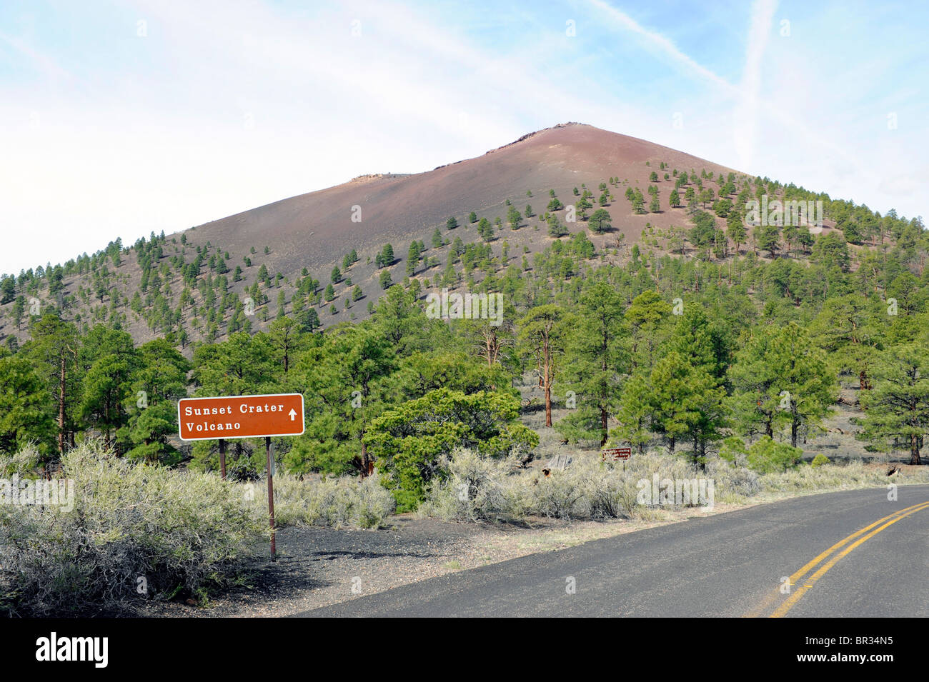 Sunset Crater Volcano National Monument Flagstaff Arizona Stock Photo ...