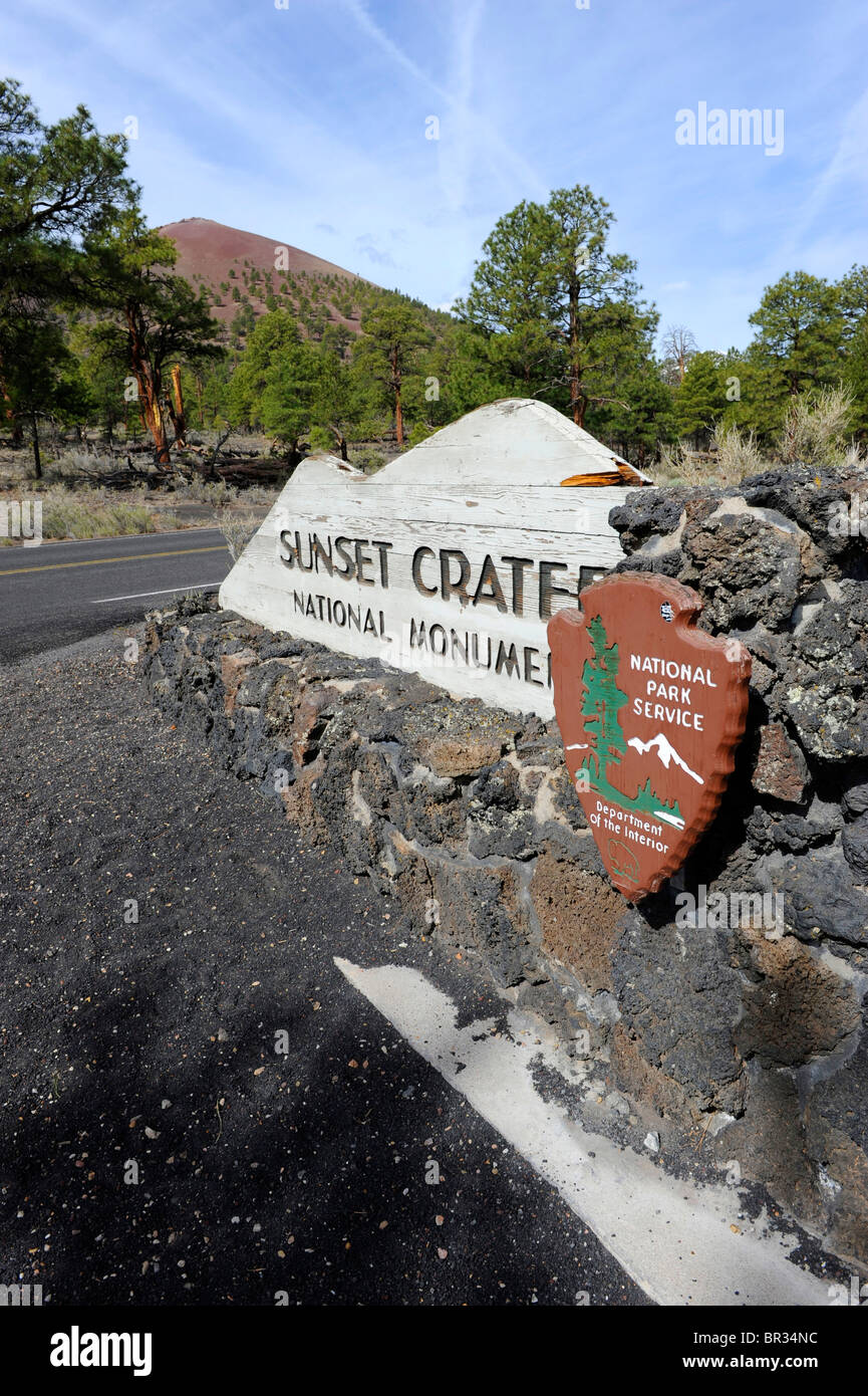 Sunset Crater Volcano National Monument Flagstaff Arizona Stock Photo ...