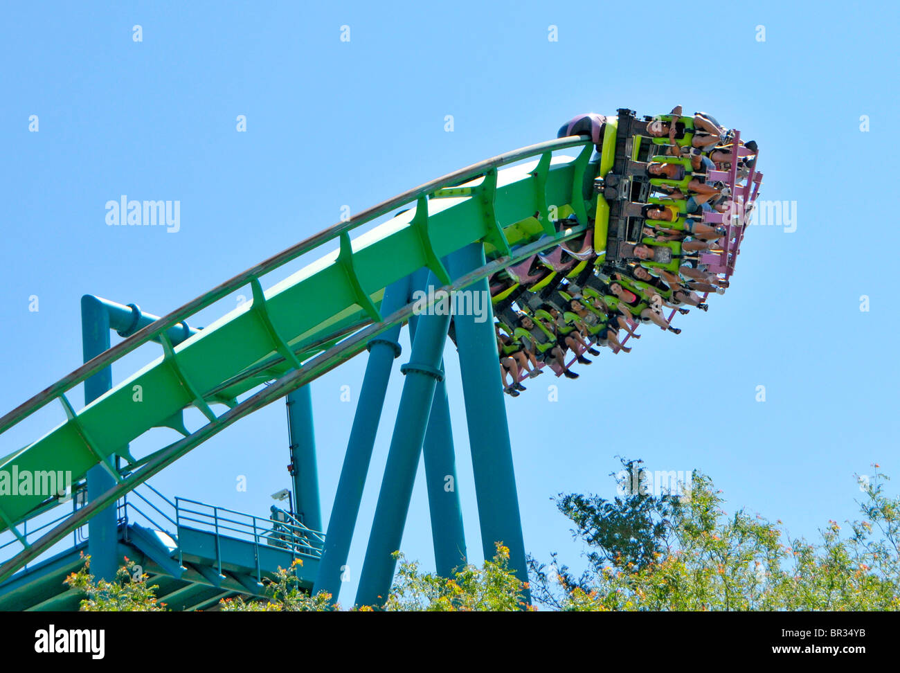 Raptor Ride Cedar Point Amusement Park Sandusky Ohio Stock Photo - Alamy