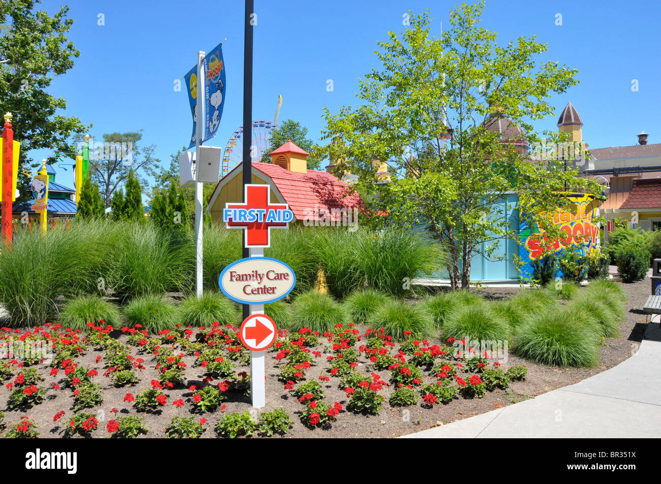 First Aid Station Cedar Point Amusement Park Sandusky Ohio Stock Photo ...
