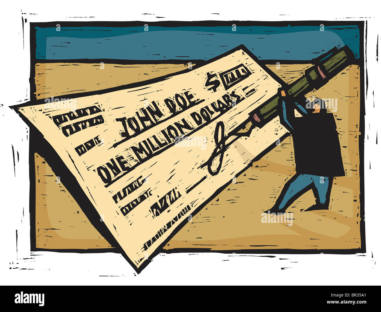 Giant cheque hi-res stock photography and images - Alamy