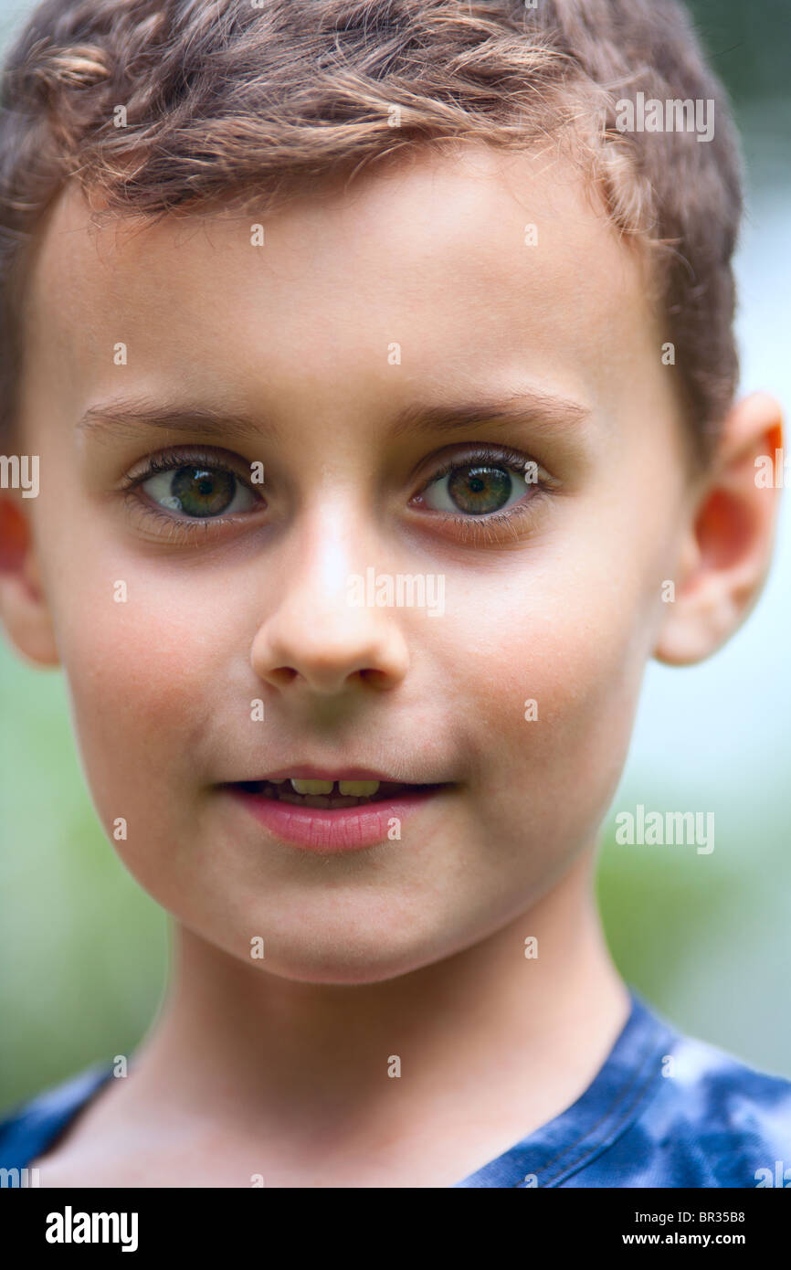 Close up portrait of a beautiful kid outdoor Stock Photo - Alamy