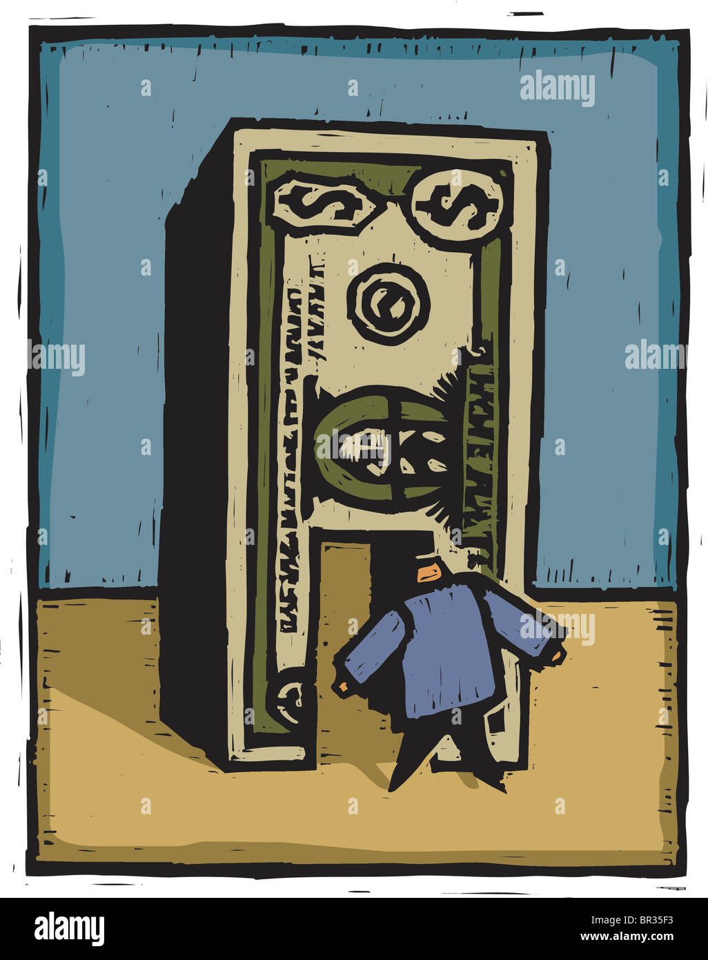 Bank vault door money notes hi-res stock photography and images - Alamy