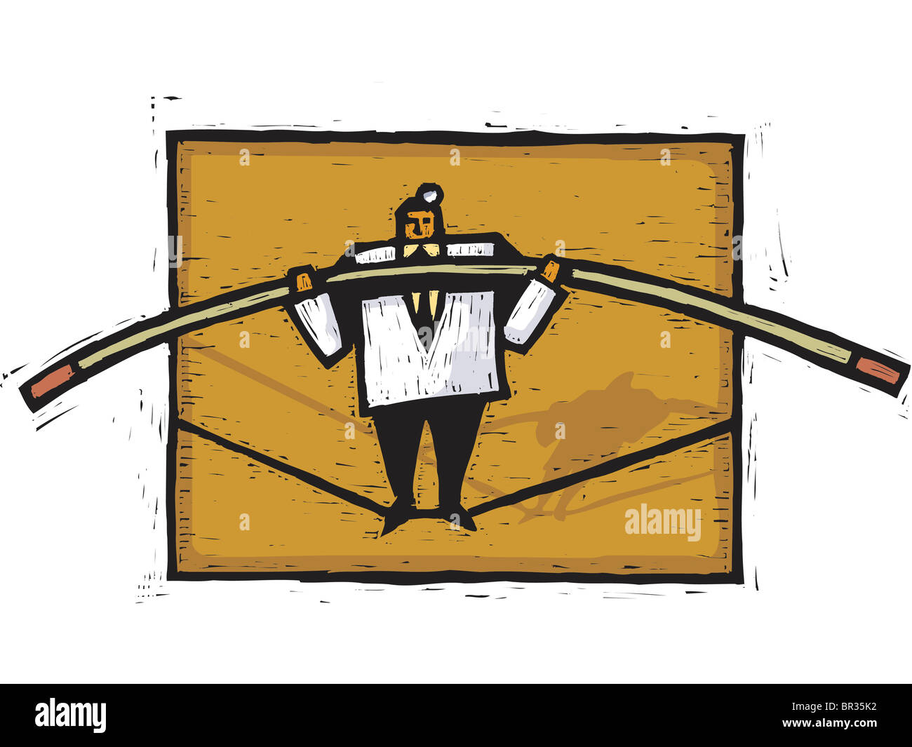 Doctor walking a tight rope hi-res stock photography and images - Alamy