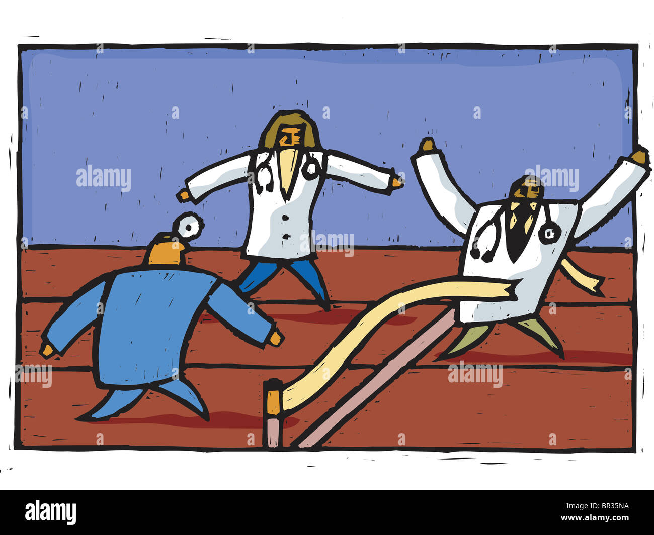 Runner finish line sprinting hi-res stock photography and images - Alamy