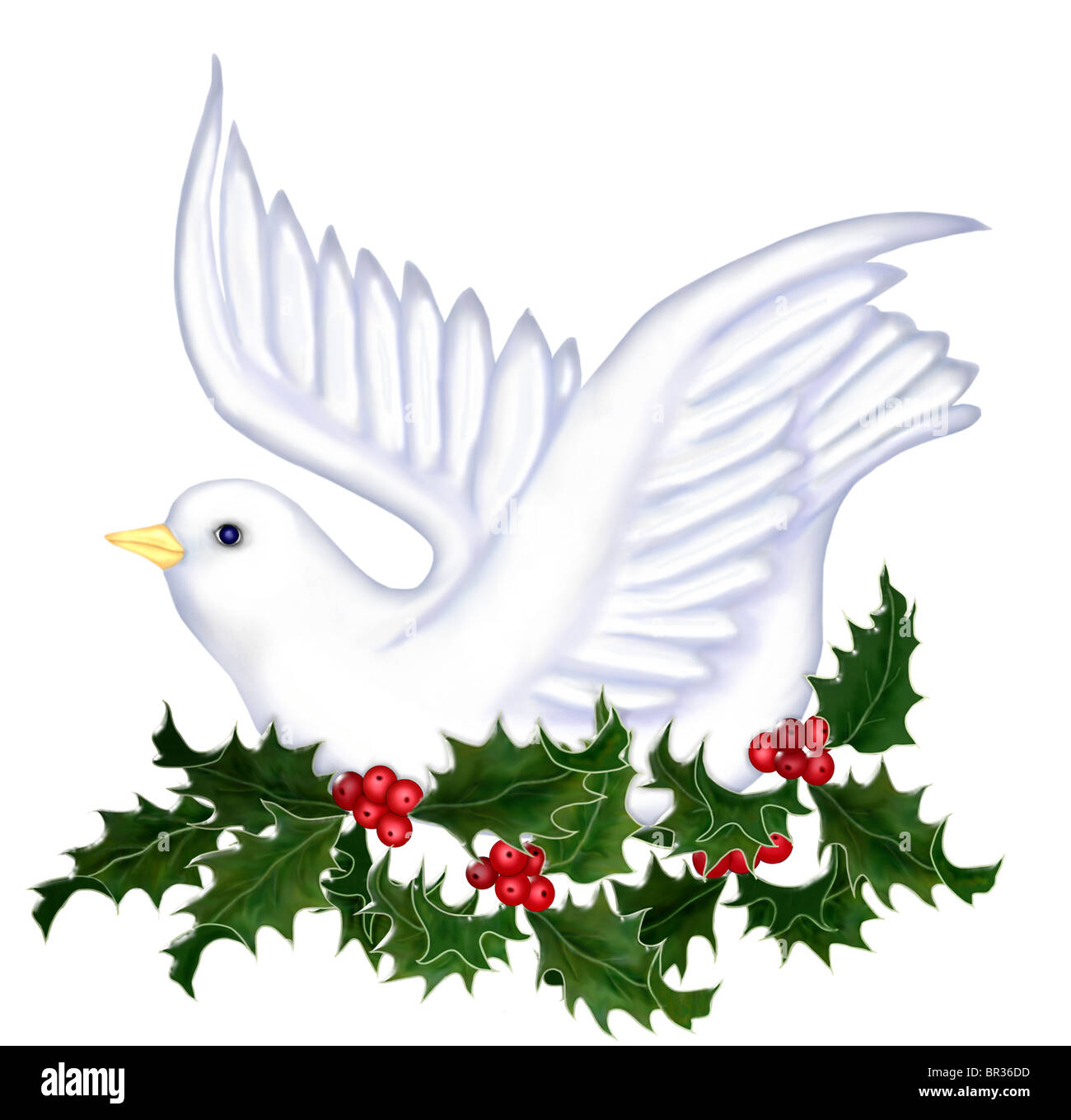 Doves religious christmas illustration hi-res stock photography and ...
