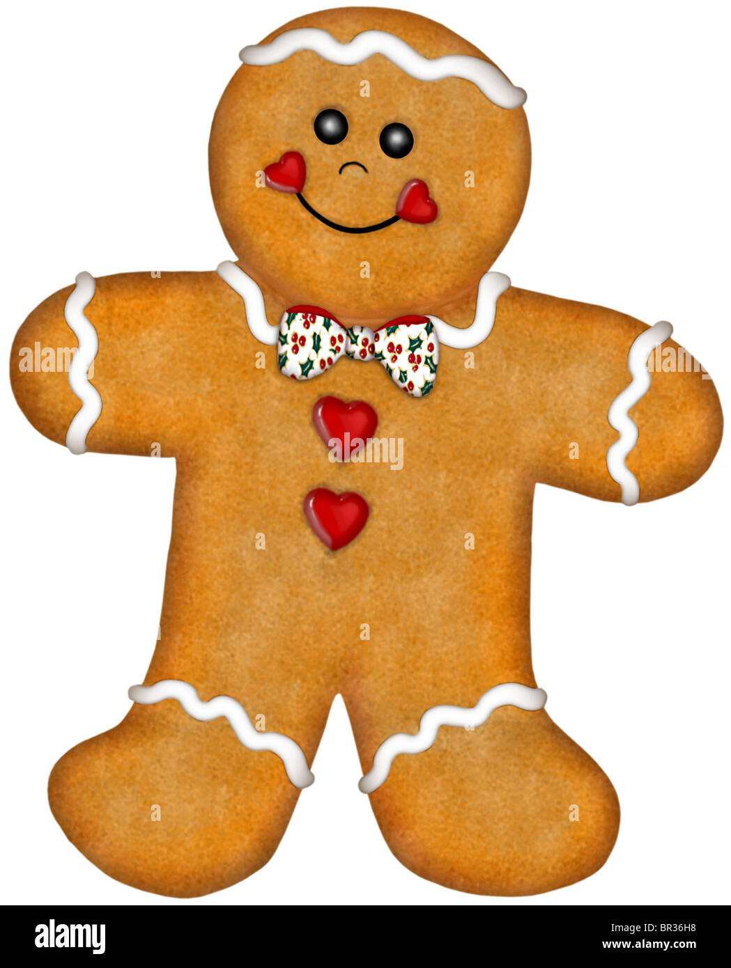 Broken Gingerbread Man Cartoon