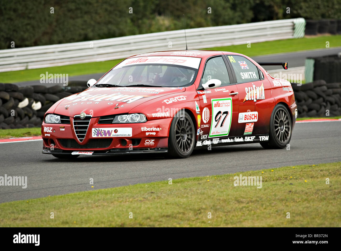 Alfashop Alfa Romeo 156 Saloon Racing Car Exiting Brittens at Oulton ...