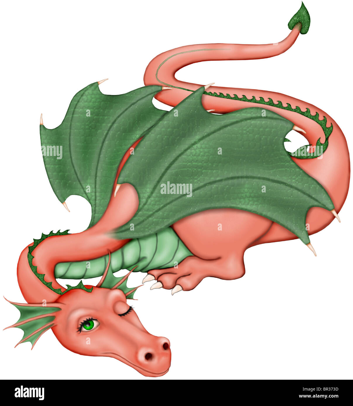 Illustration of dragon hi-res stock photography and images - Alamy