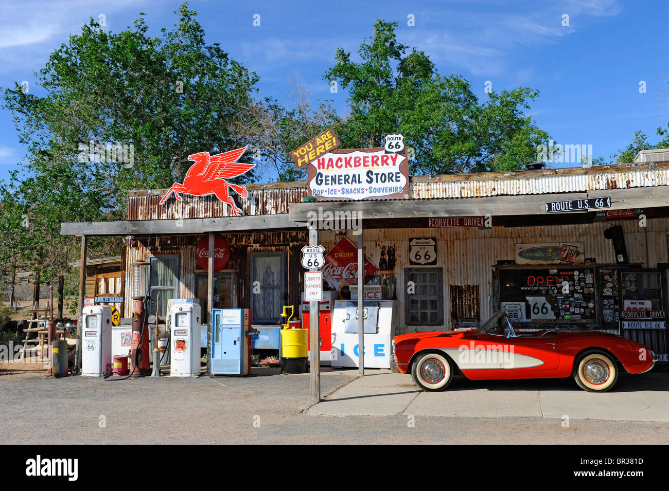 Hackberry General Store Route 66 Arizona Stock Photo - Alamy