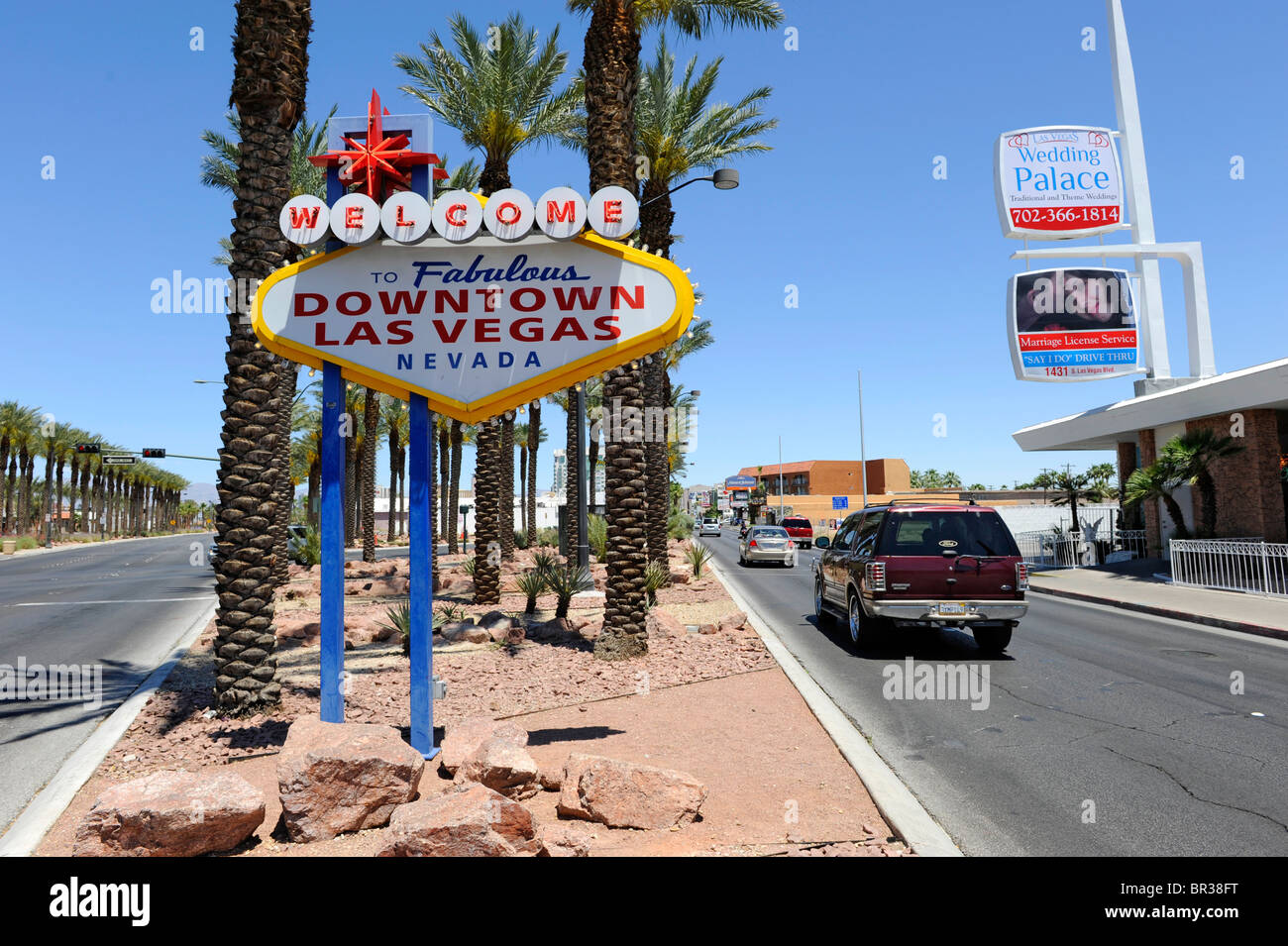 Famous Welcome to Downtown Las Vegas Nevada Sign Stock Photo - Alamy