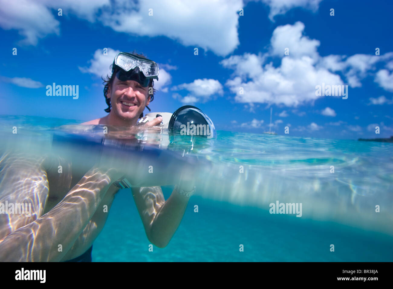 split level portrait of photographer Stock Photo - Alamy