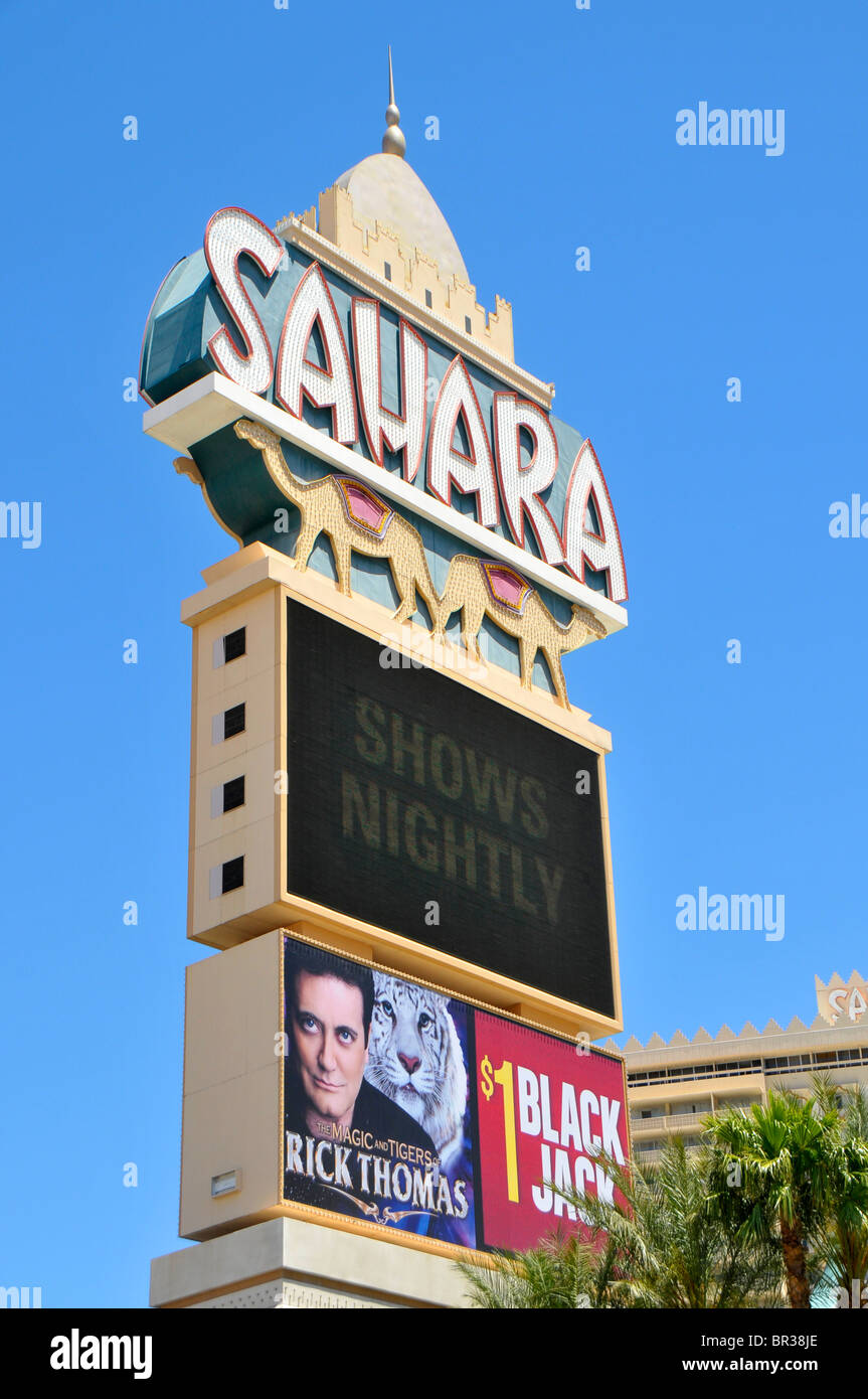 The sahara hotel las vegas hi-res stock photography and images - Alamy