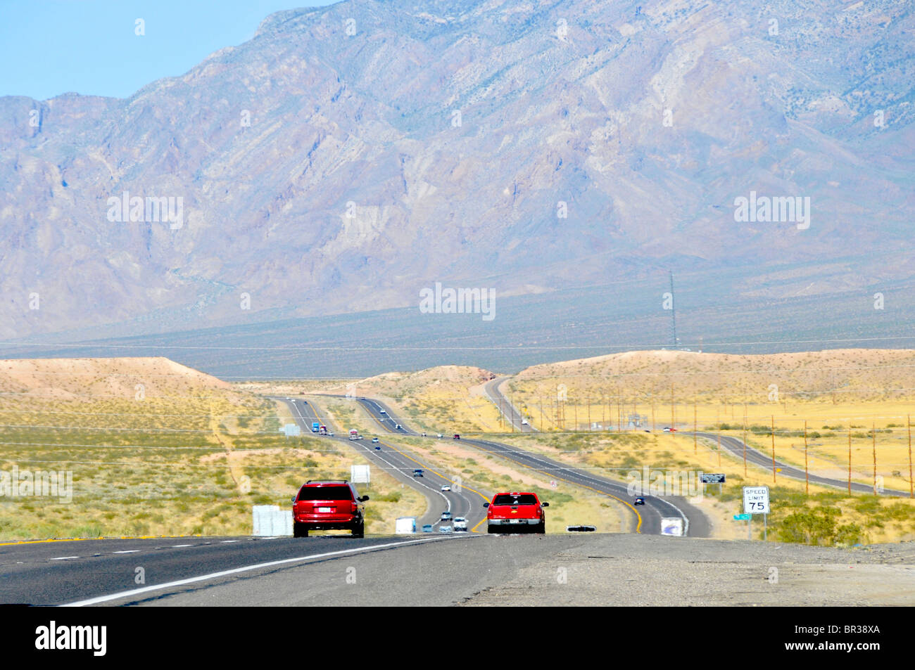 Beaver Dam Mountains along Interstate 15 Arizona Stock Photo - Alamy