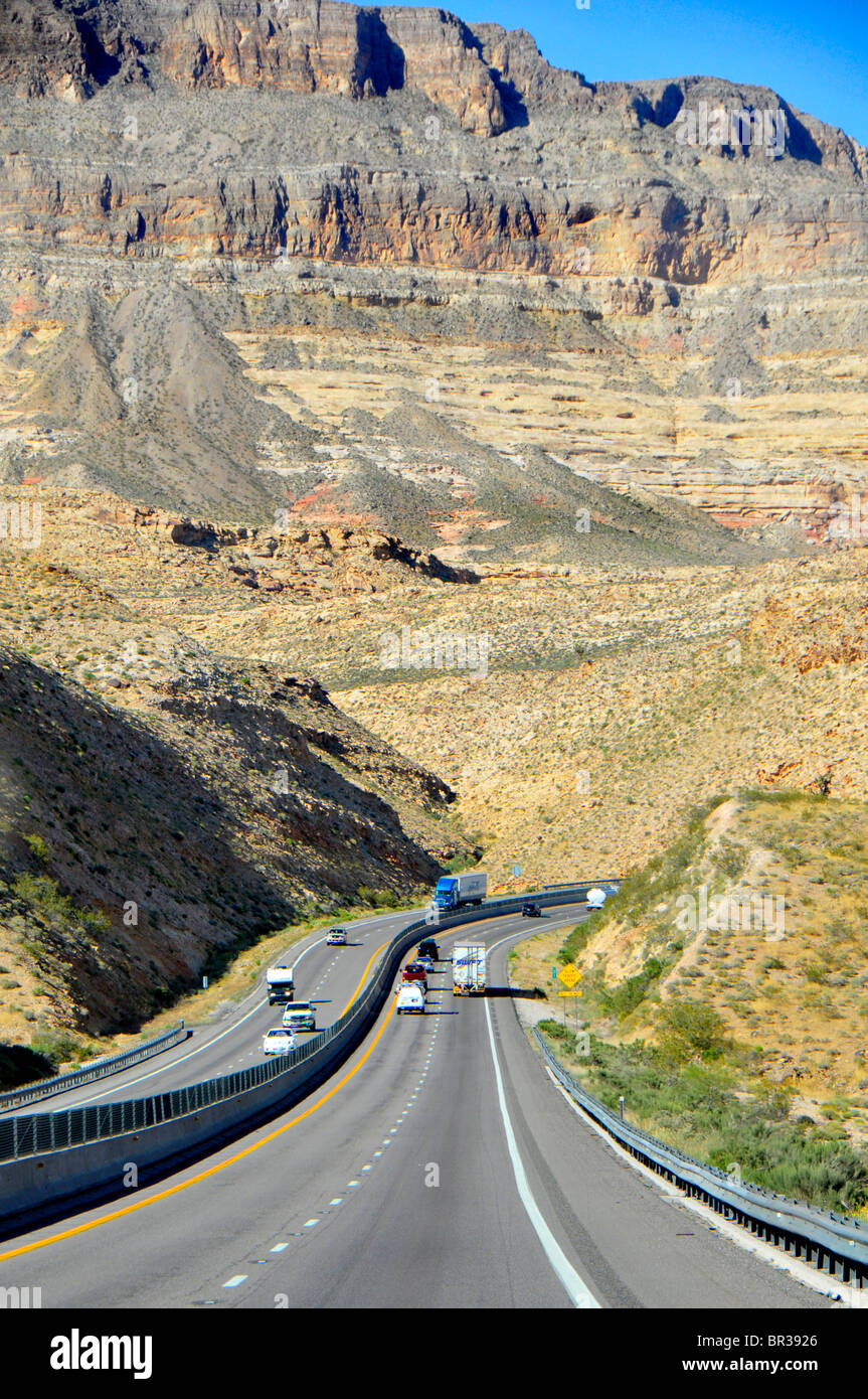 Beaver Dam Mountains along Interstate 15 Arizona Stock Photo - Alamy