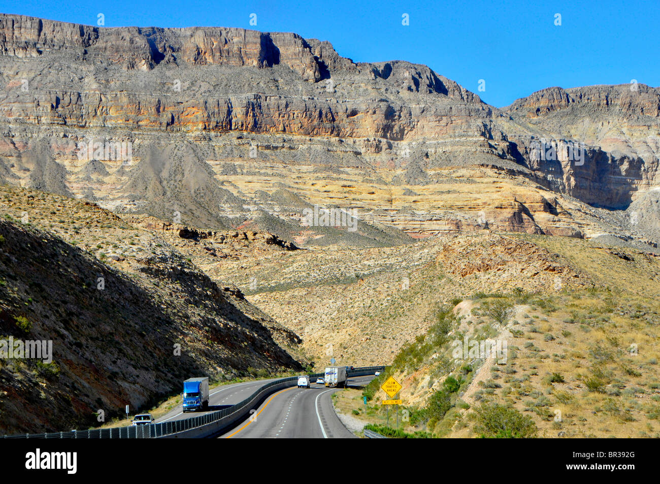 Beaver Dam Mountains along Interstate 15 Arizona Stock Photo - Alamy