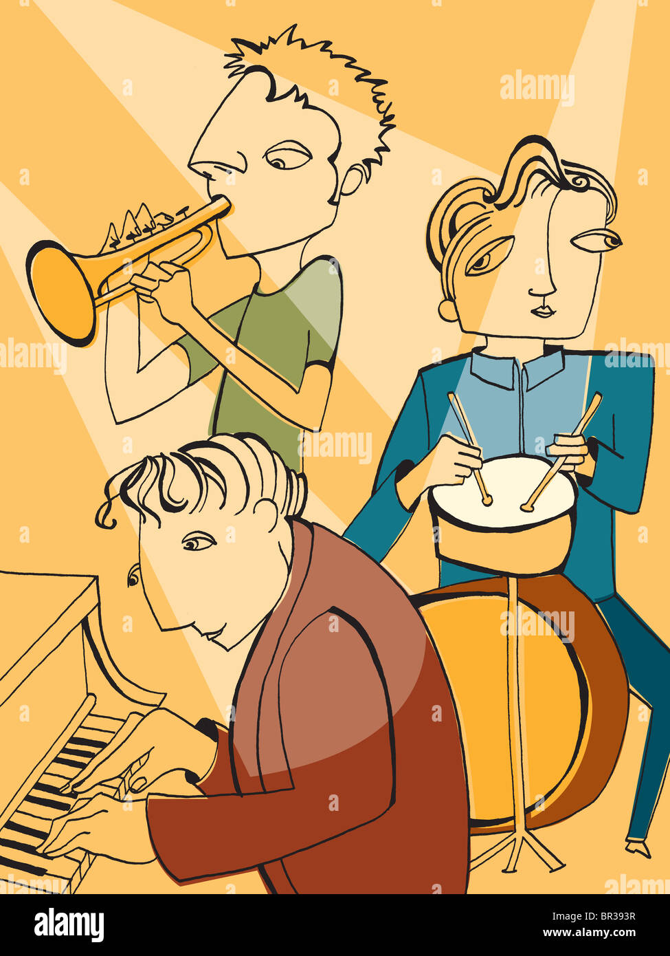 3 musical instruments hi-res stock photography and images - Alamy