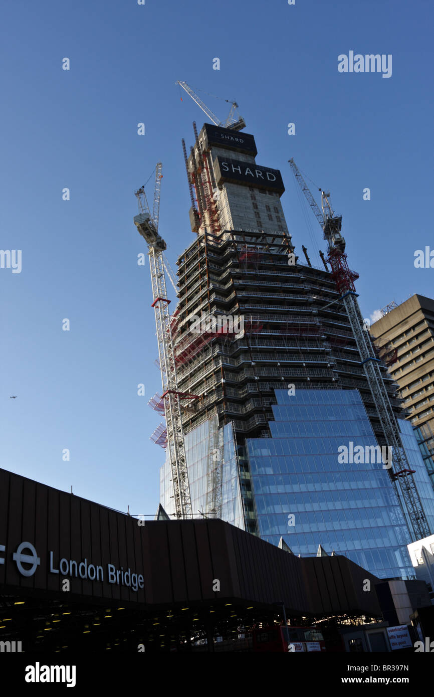 The early stages of the construction of The Shard at London Bridge ...